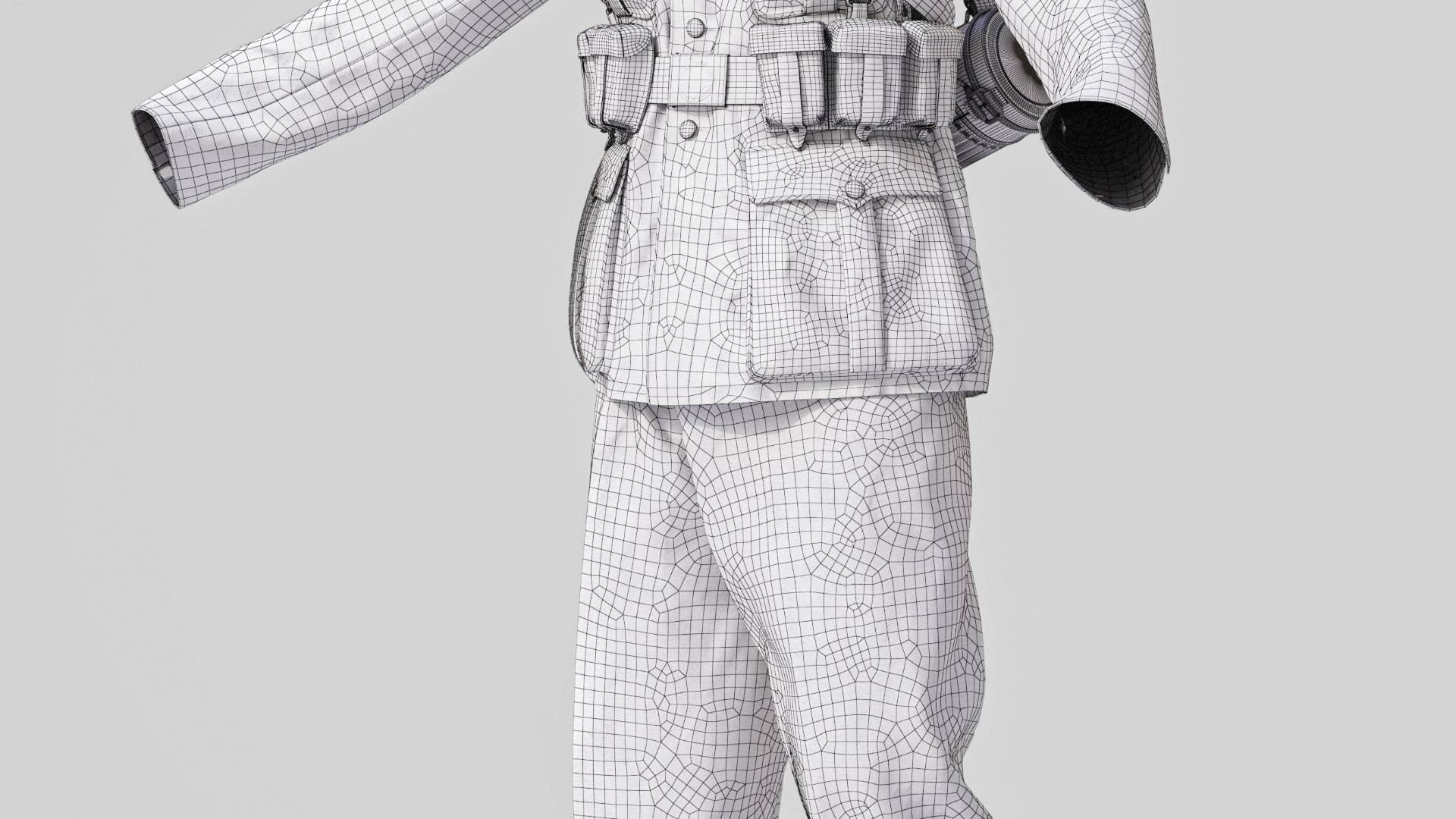 3D Model German WWII Infantry Soldier - TurboSquid 2321265