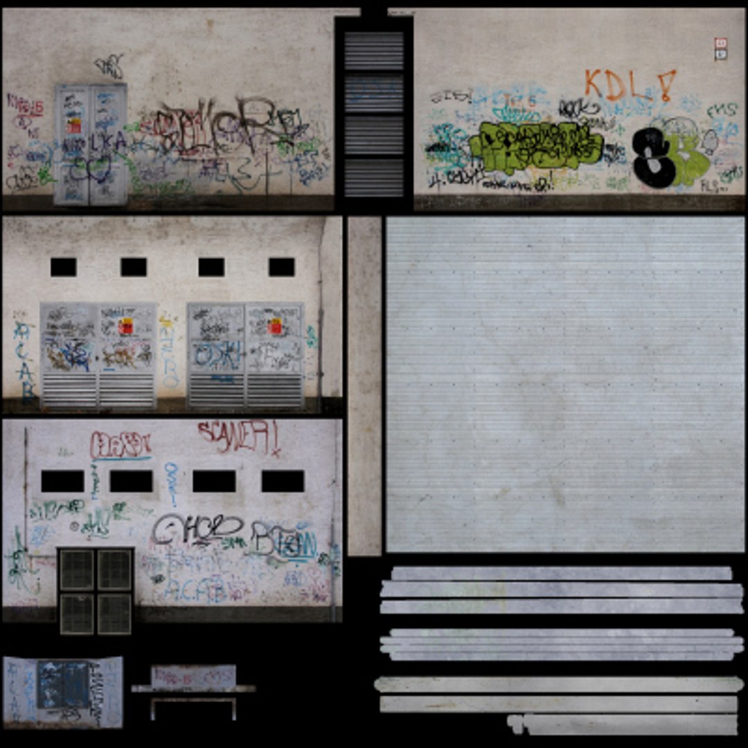 Small Tagged Building 3d Model
