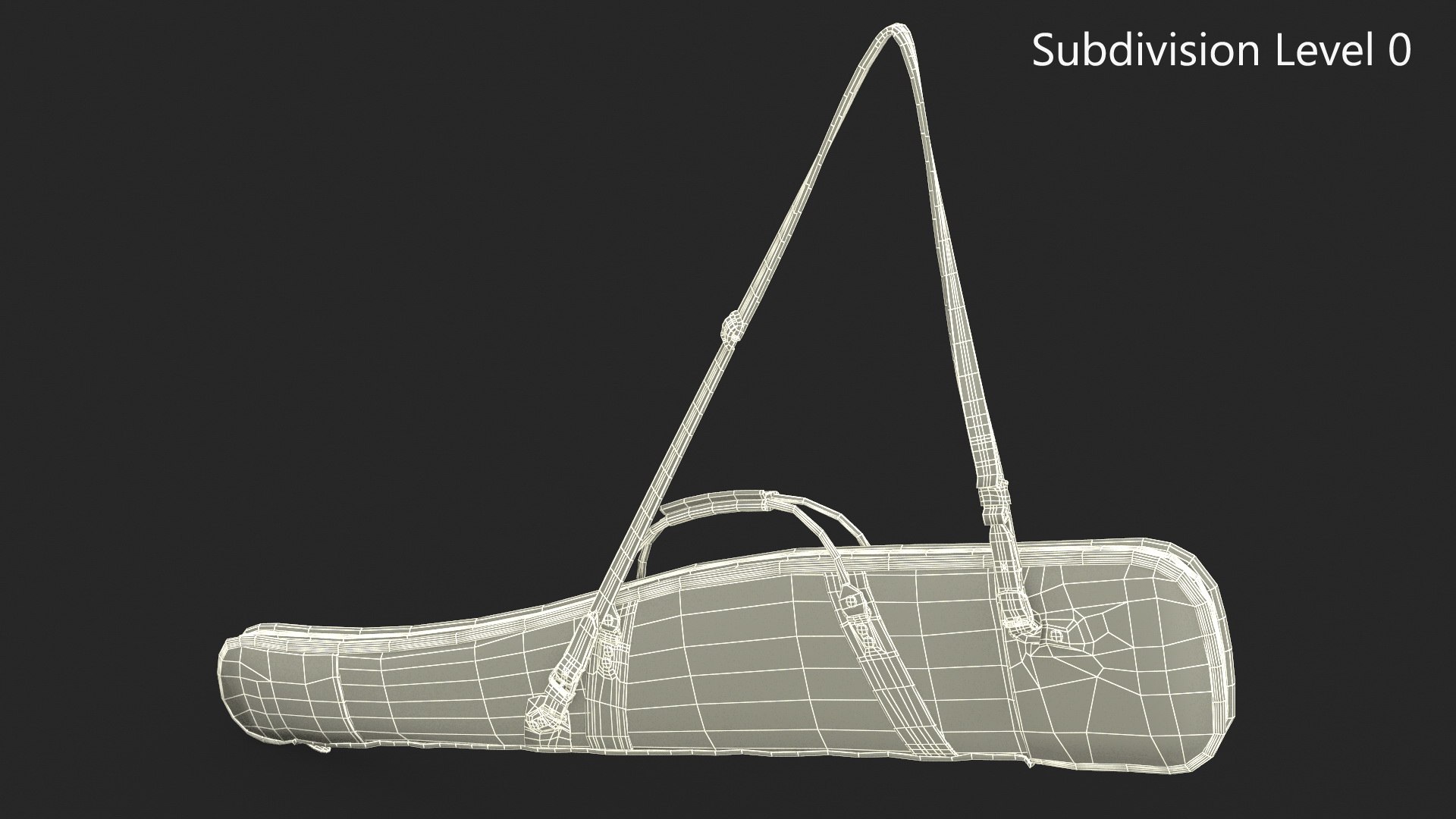 Hunter Gun Bag with Shoulder Strap 3D model - TurboSquid 2108485