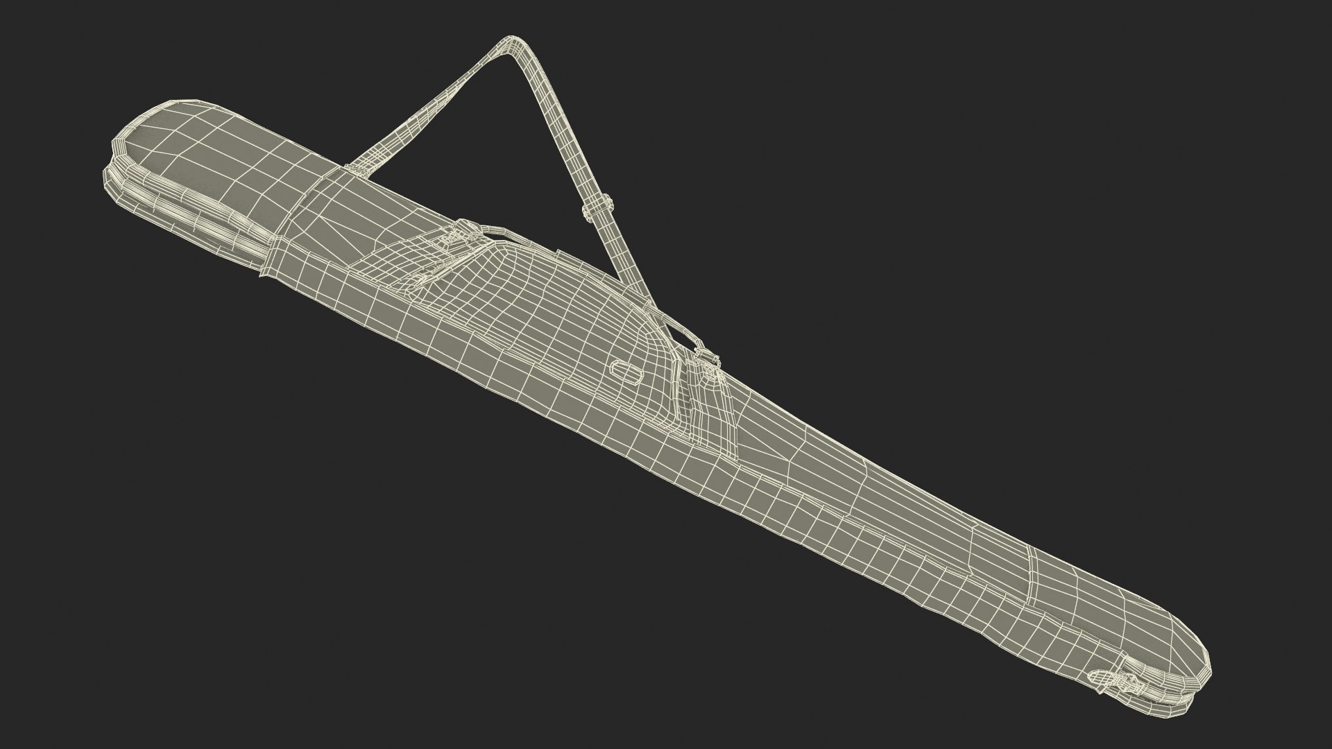 Hunter Gun Bag with Shoulder Strap 3D model - TurboSquid 2108485