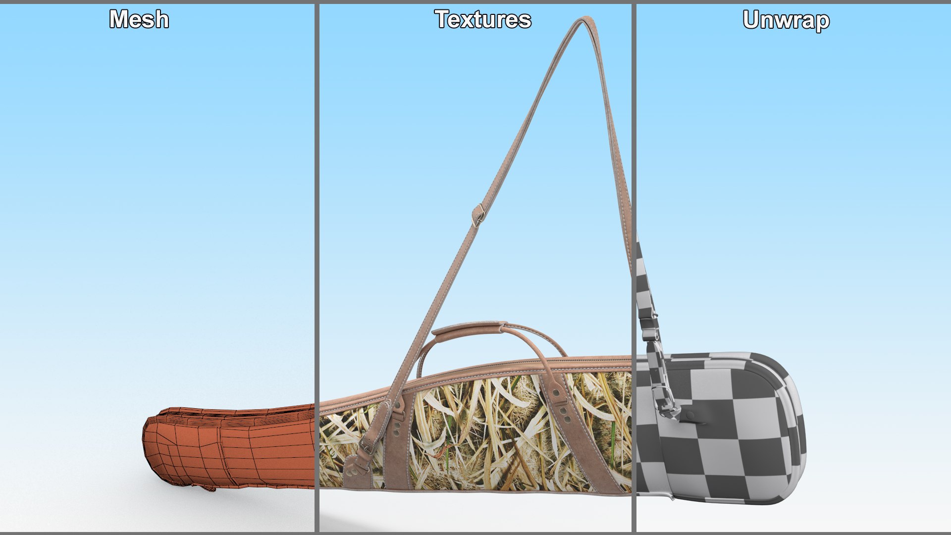 Hunter Gun Bag with Shoulder Strap 3D model - TurboSquid 2108485
