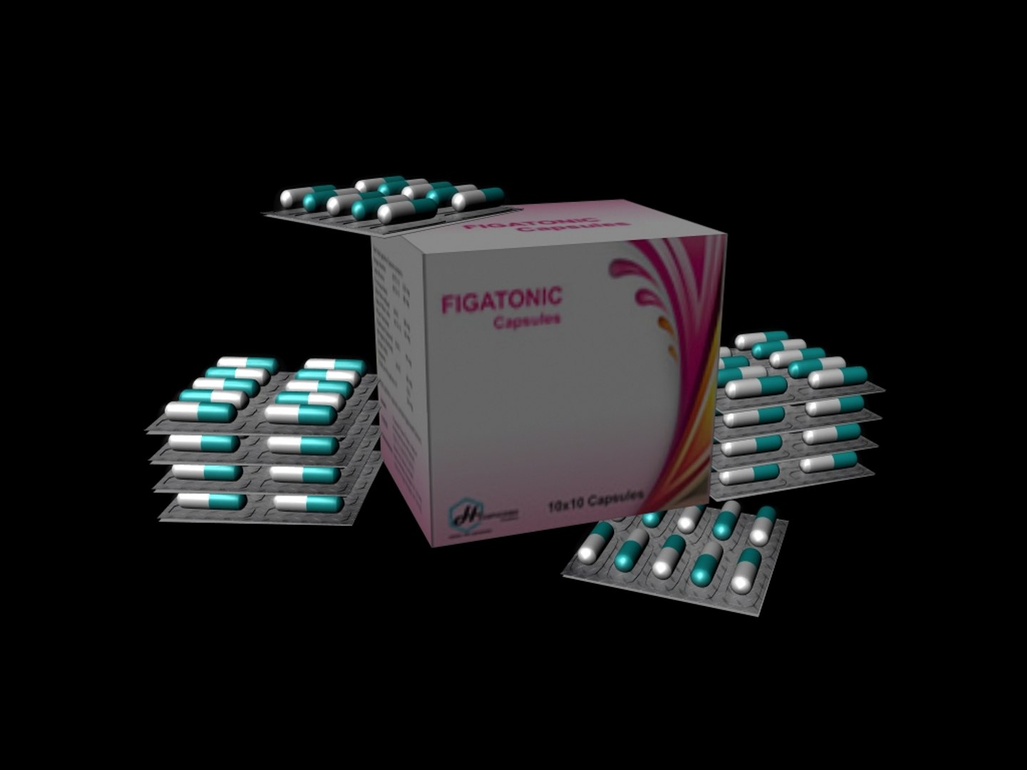 3d Figatonic Capsule Model