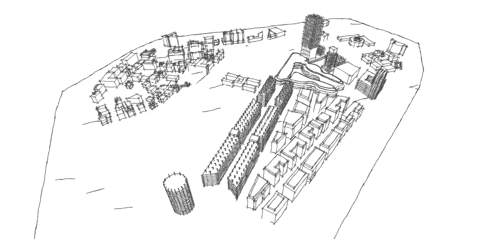 Alabdali Islamic Hospital Massing 3d Model