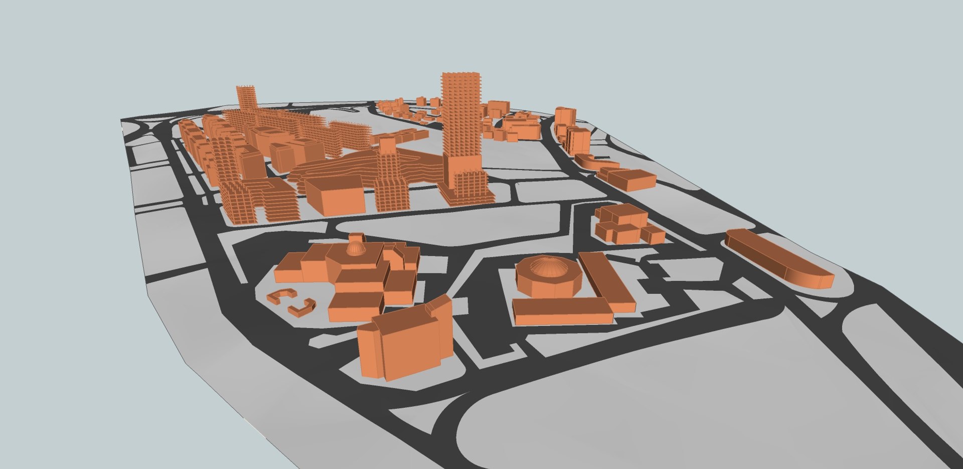 Alabdali Islamic Hospital Massing 3d Model