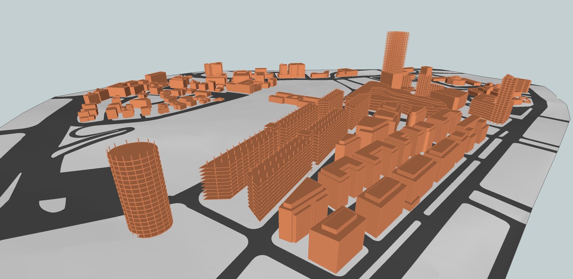 Alabdali Islamic Hospital Massing 3d Model