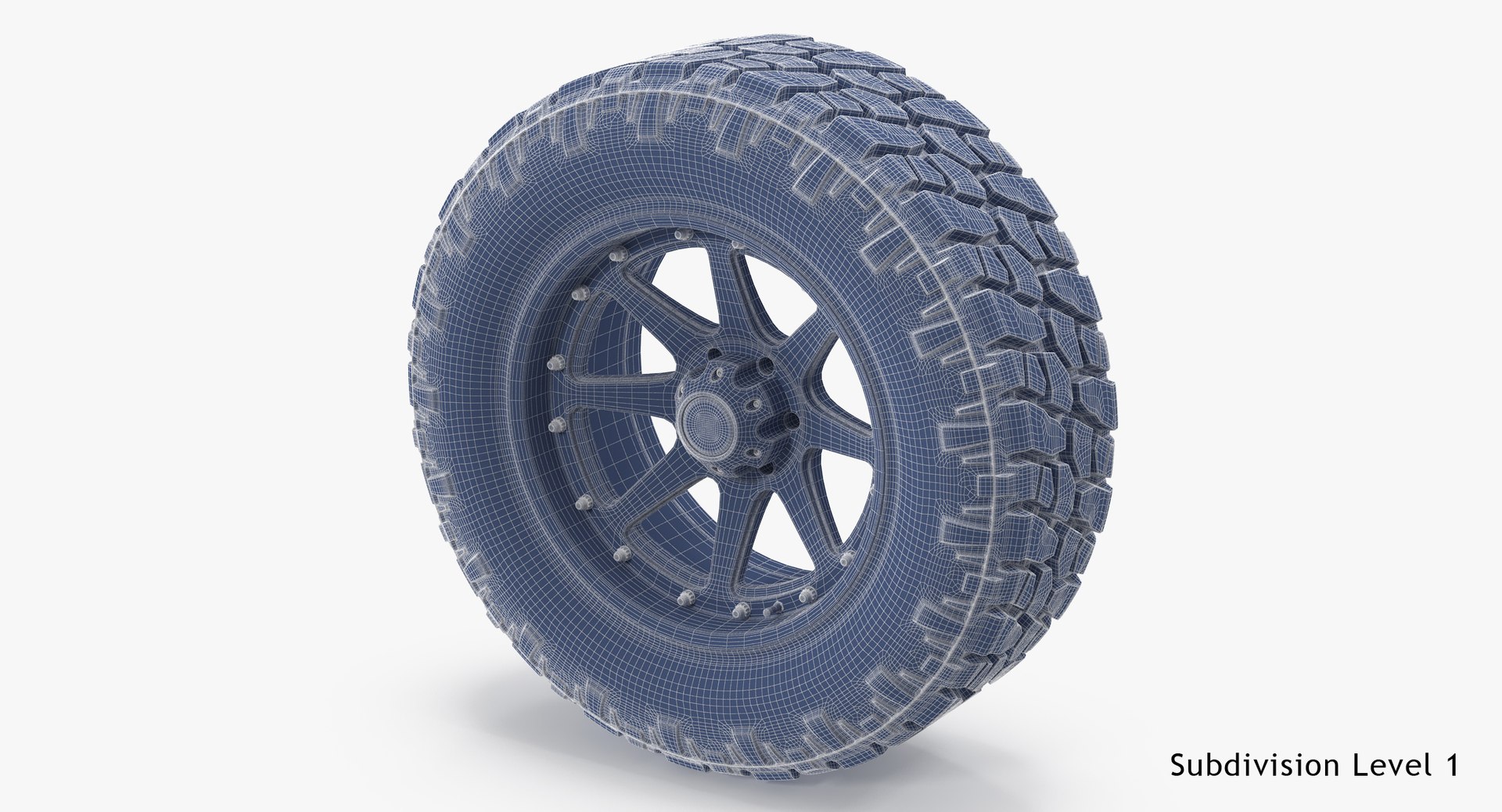 3d truck tire model