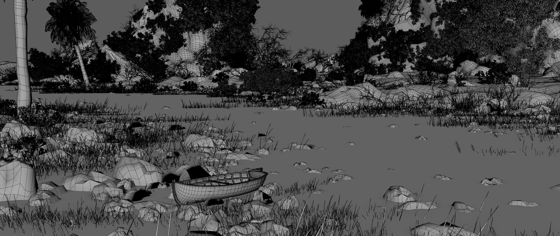 Fantasy Tropical Beach Environment Model - TurboSquid 1759124