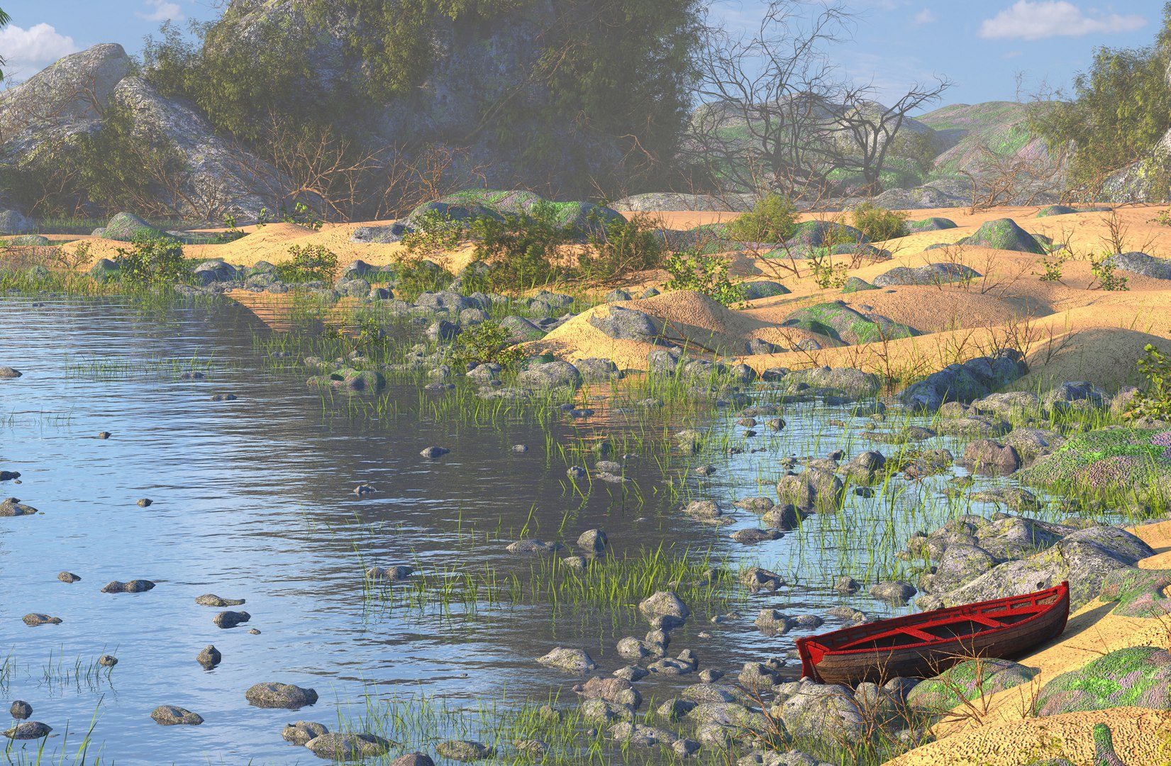 Fantasy Tropical Beach Environment Model - TurboSquid 1759124