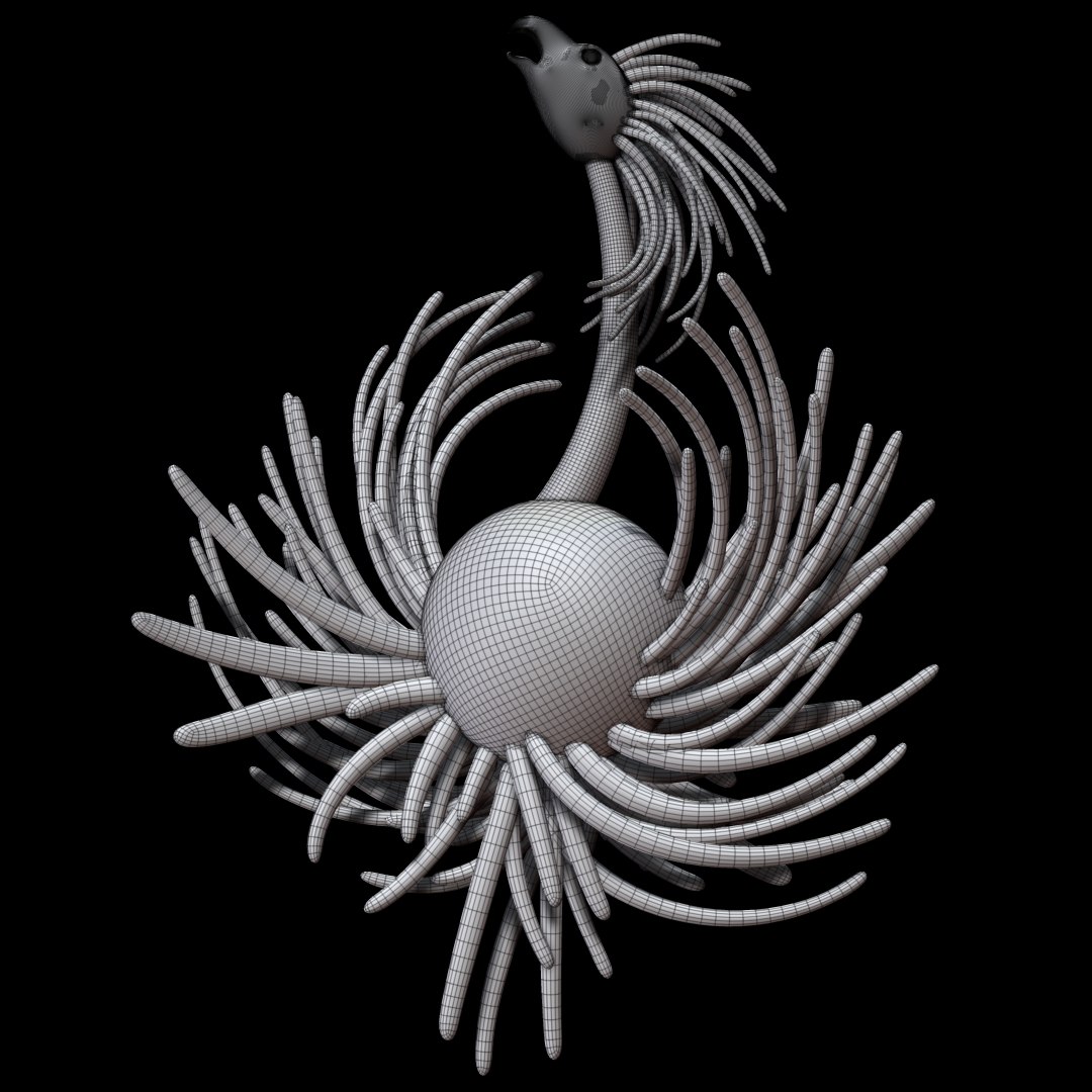3d Model Phoenix Bird