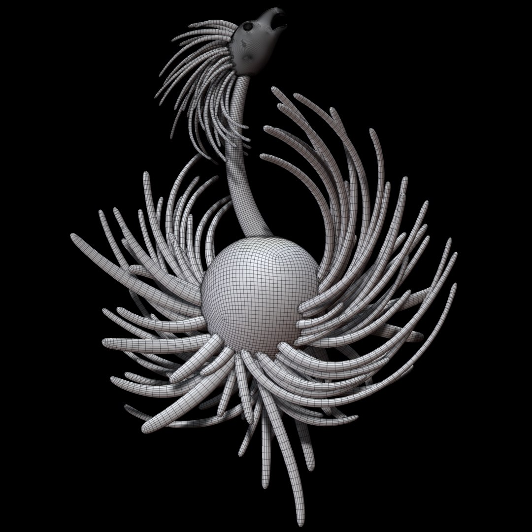 3d Model Phoenix Bird