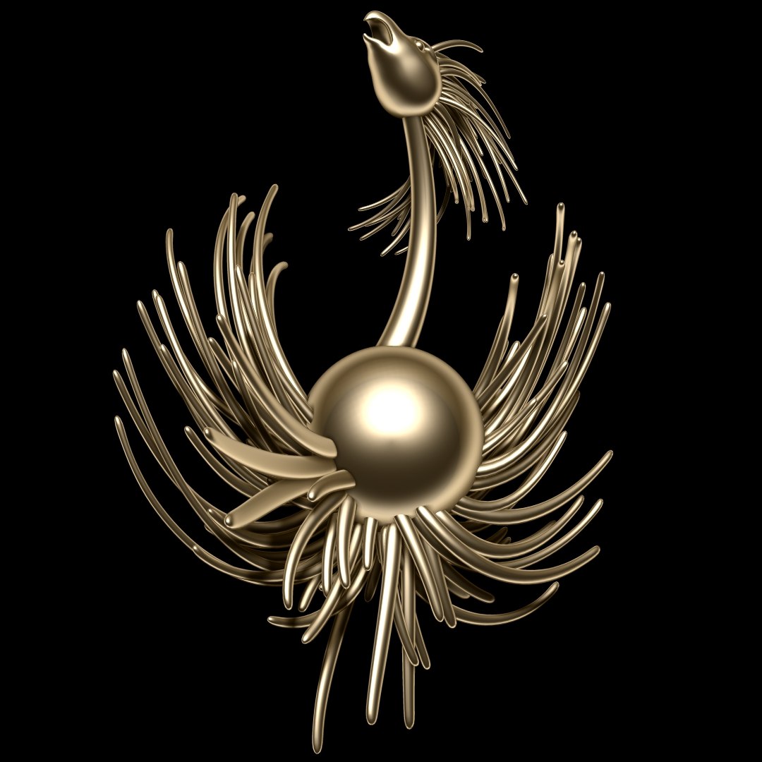 3d Model Phoenix Bird