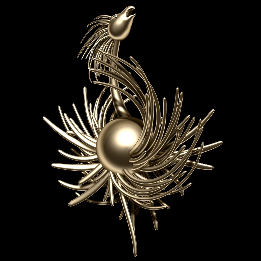 3d Model Phoenix Bird