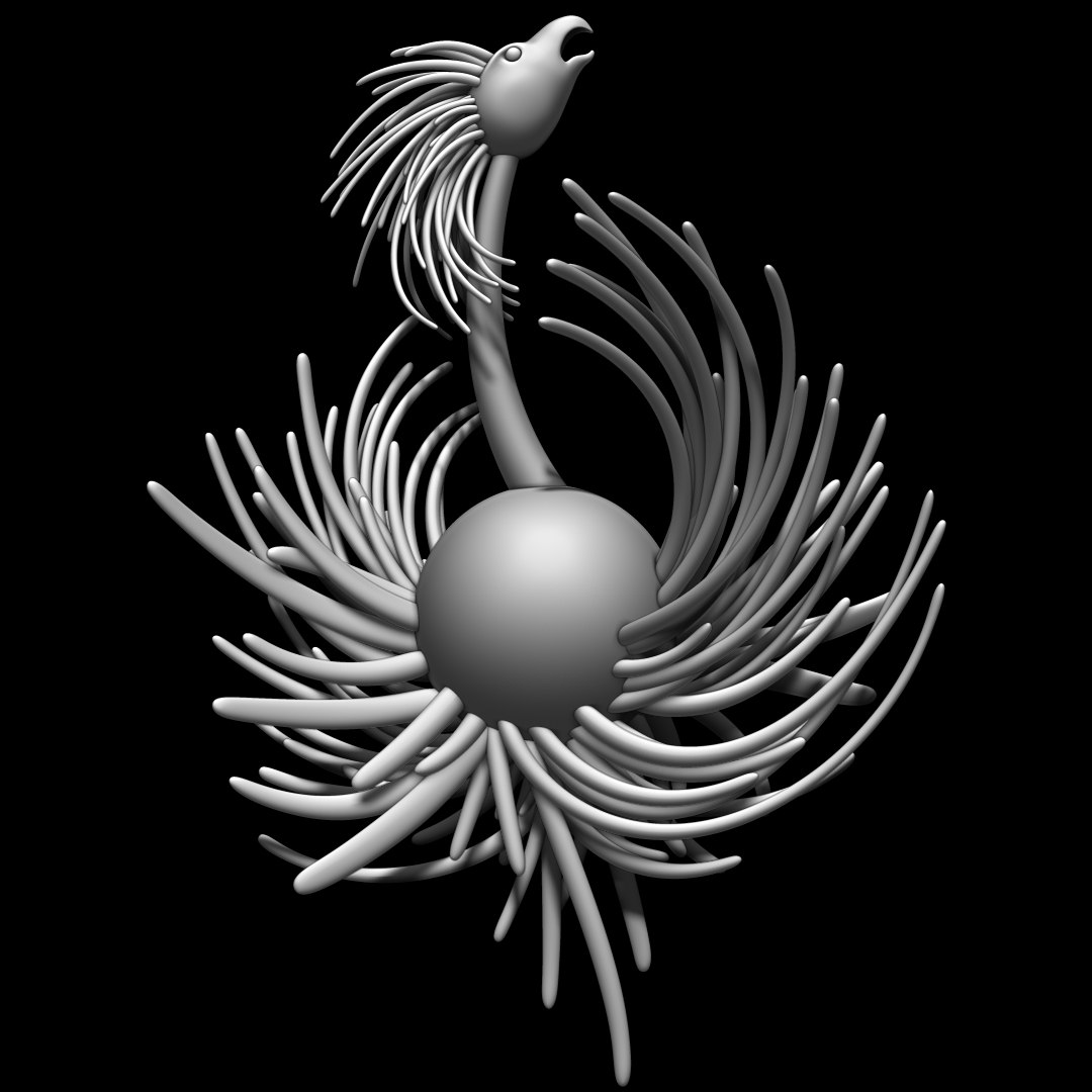 3d Model Phoenix Bird