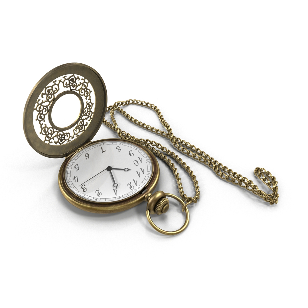 3dsmax Pocket Watch Chain