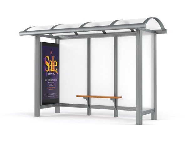 Bus Stop Enclosure 3D Models for Download | TurboSquid