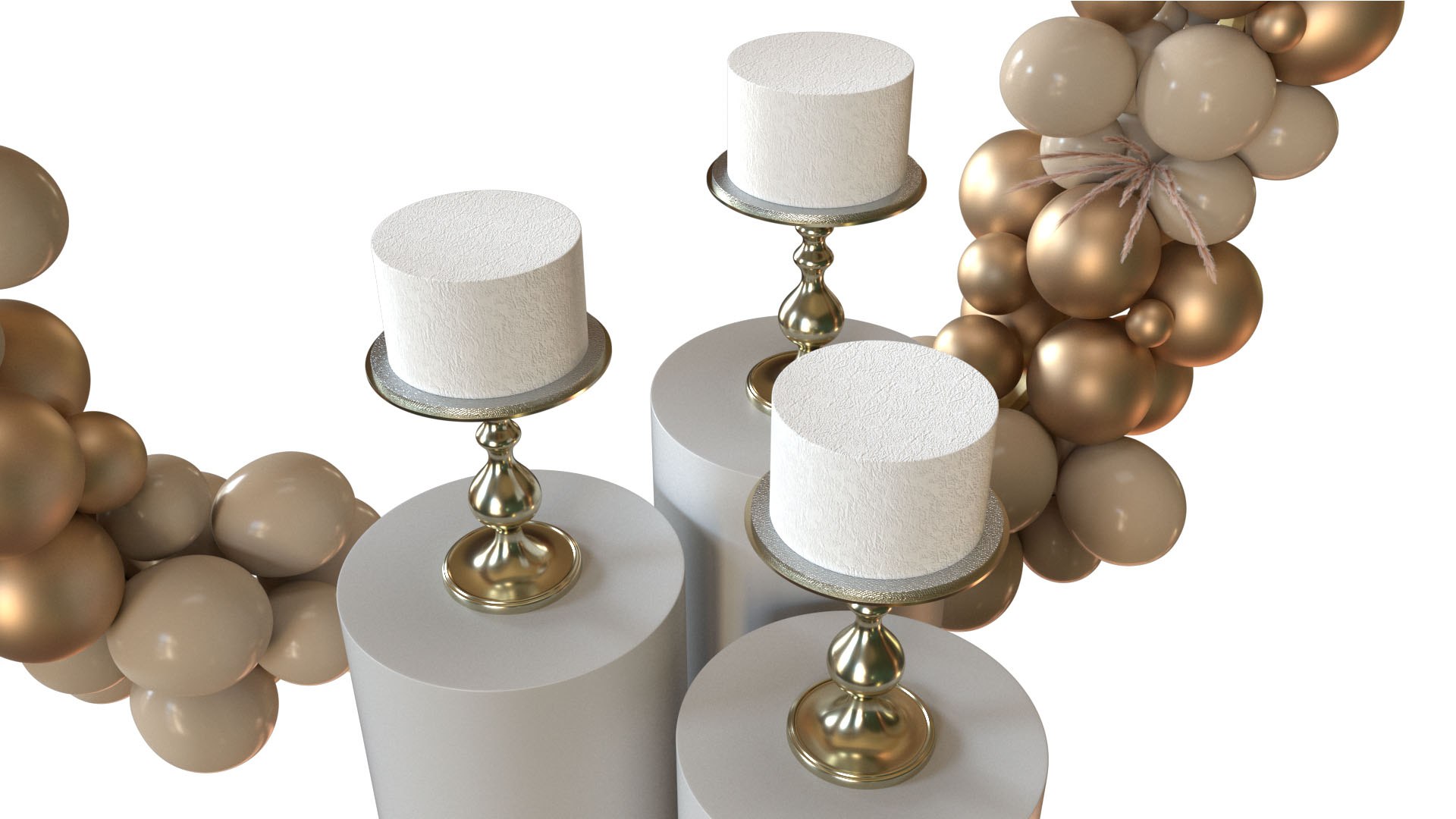 3D Balloon Garland - TurboSquid 2090973