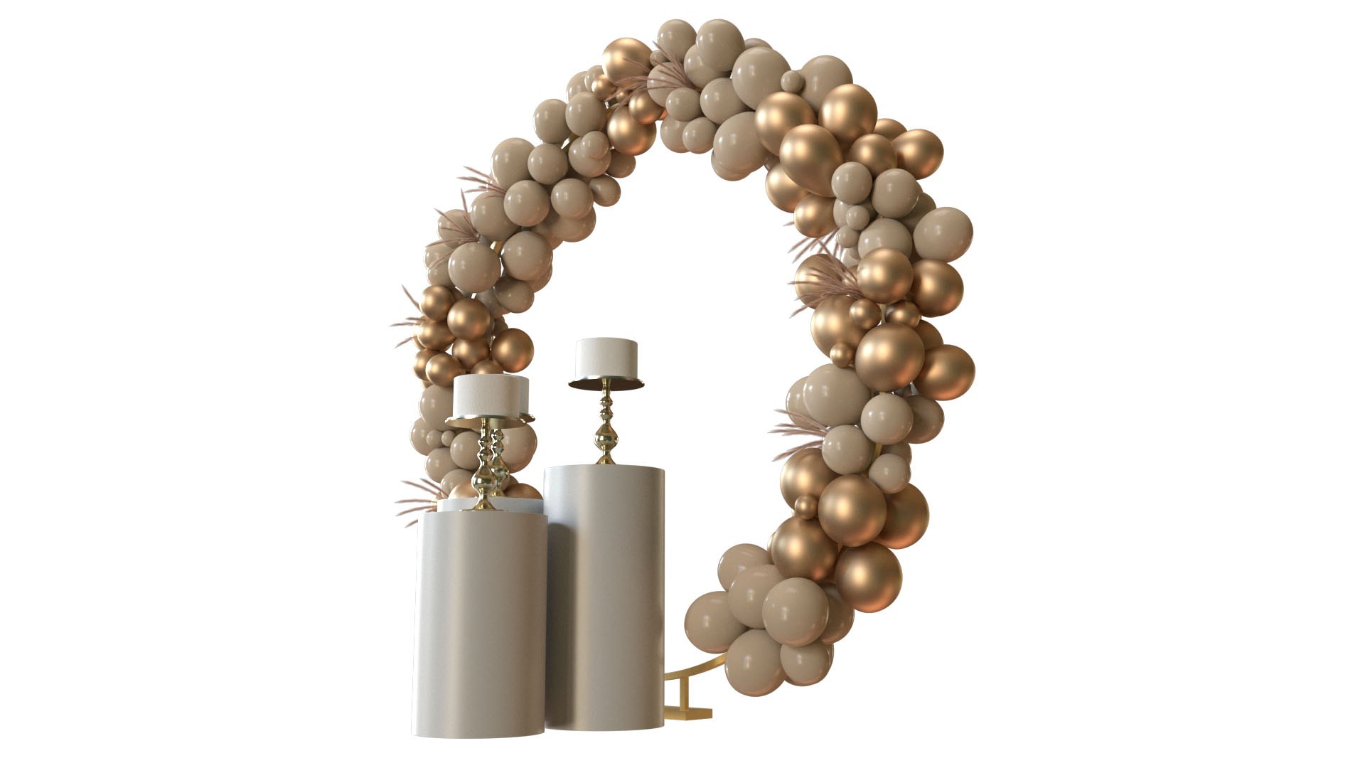 3D Balloon Garland - TurboSquid 2090973