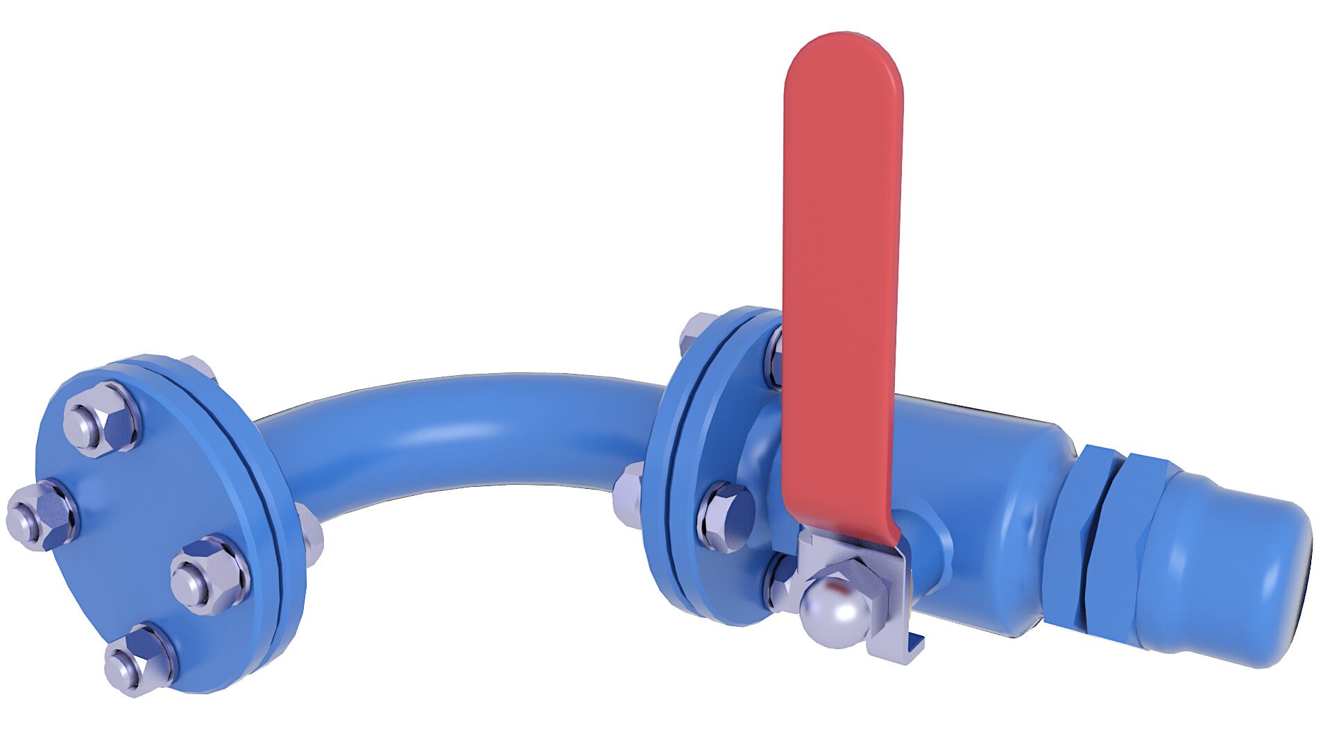 Industrial Valve Piping 3D Model - TurboSquid 1698725