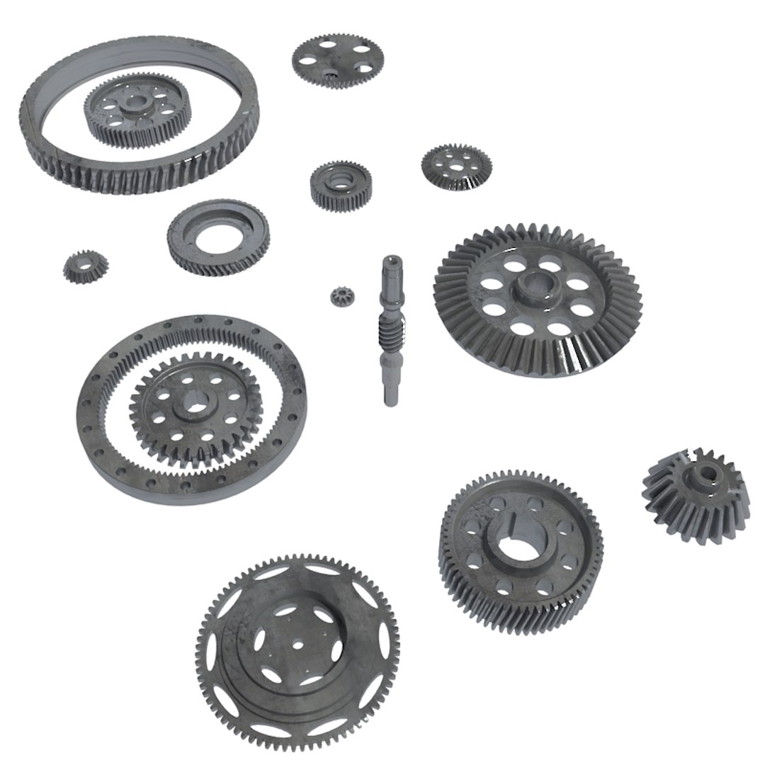 Gears Set 3D Model - TurboSquid 1220454