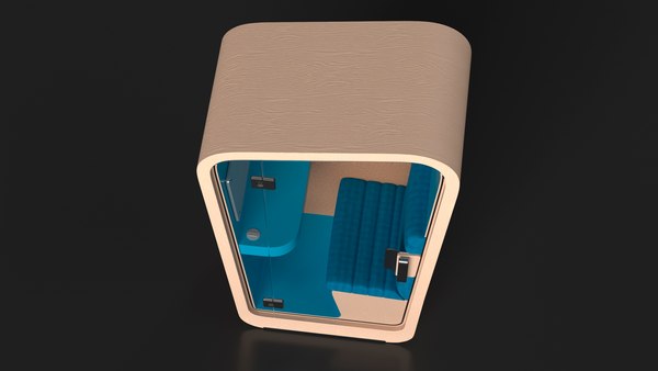 modelo 3d Cabina telefónica de oficina moderna - TurboSquid 2206789