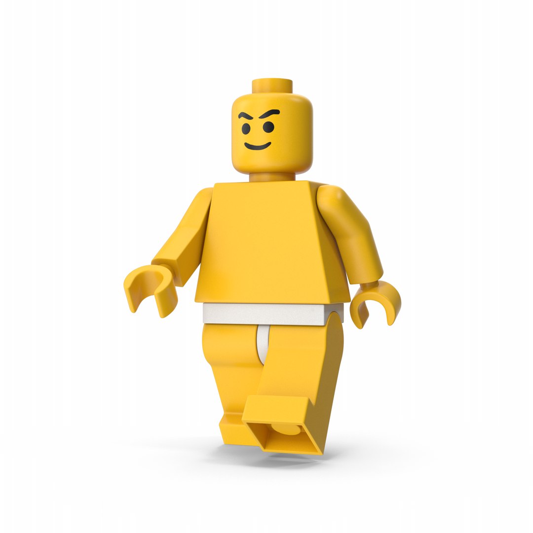 3D Walking Naked Legoman - TurboSquid 2209619