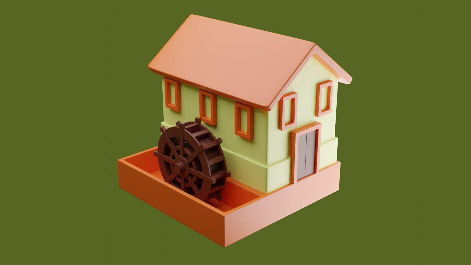 3D Watermill Toy Model - TurboSquid 2034292