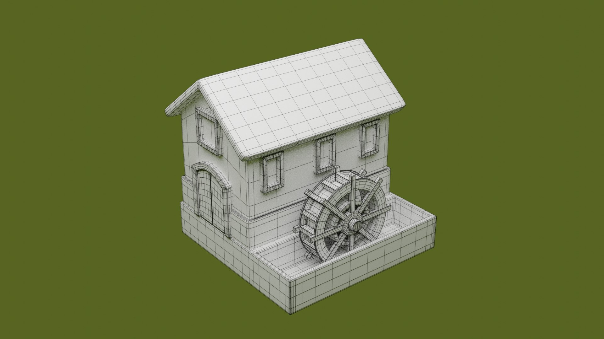 3D Watermill Toy Model - TurboSquid 2034292
