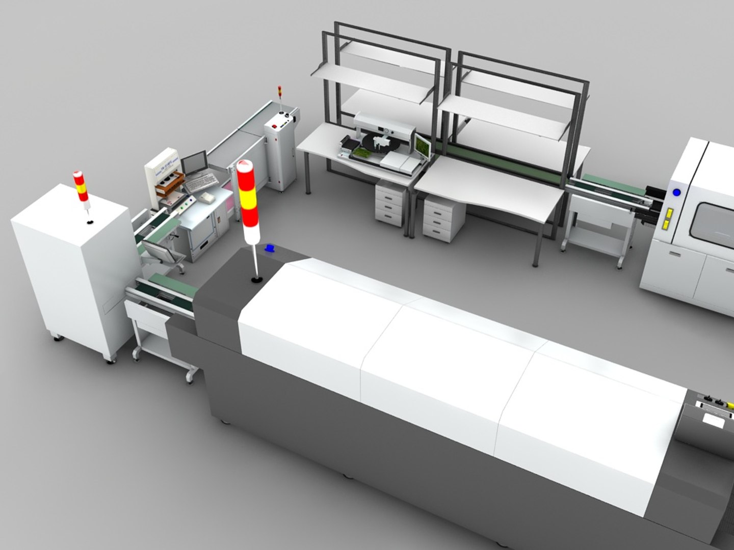 Production Line 3d Max