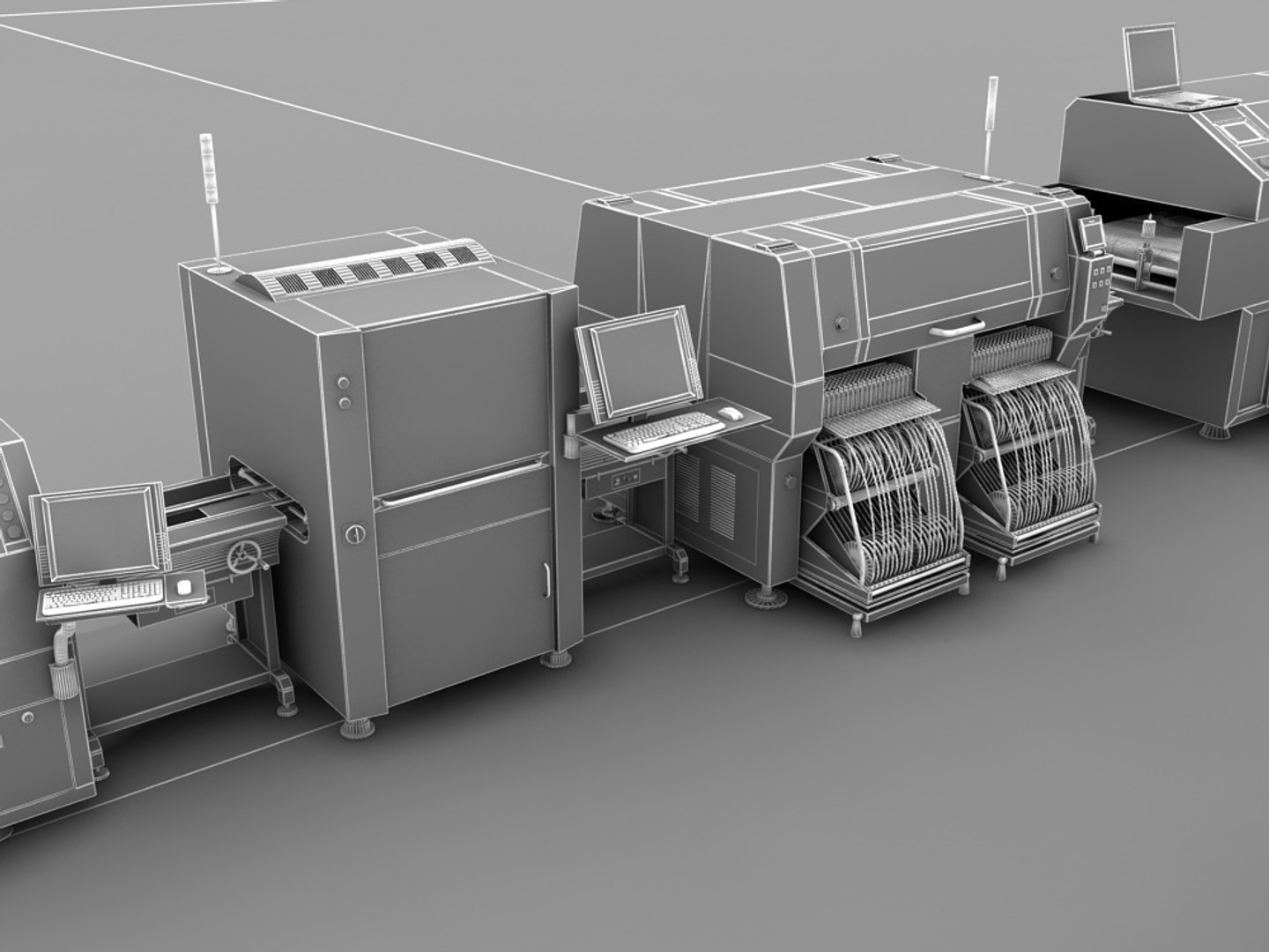 Production Line 3d Max