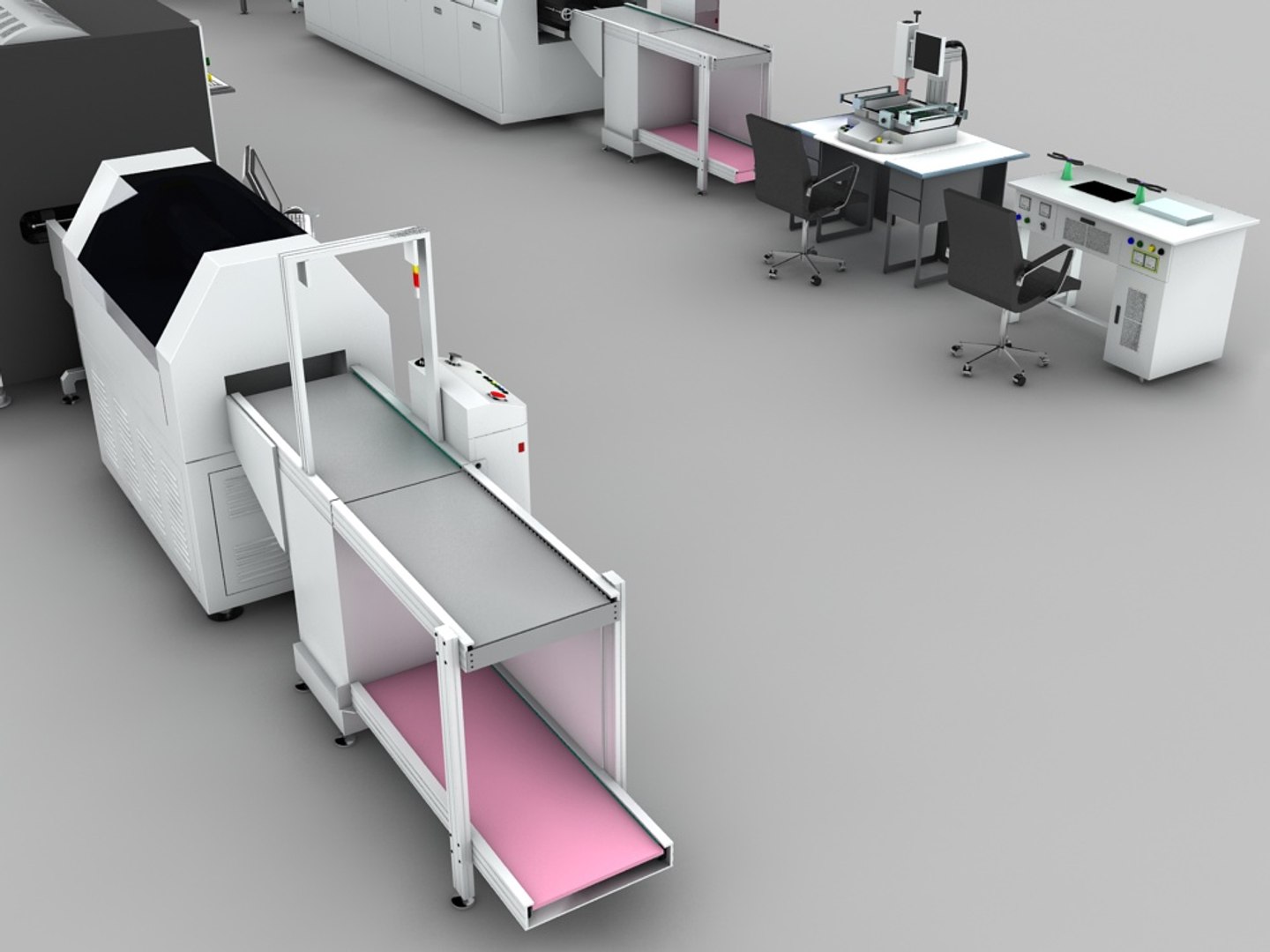 Production Line 3d Max