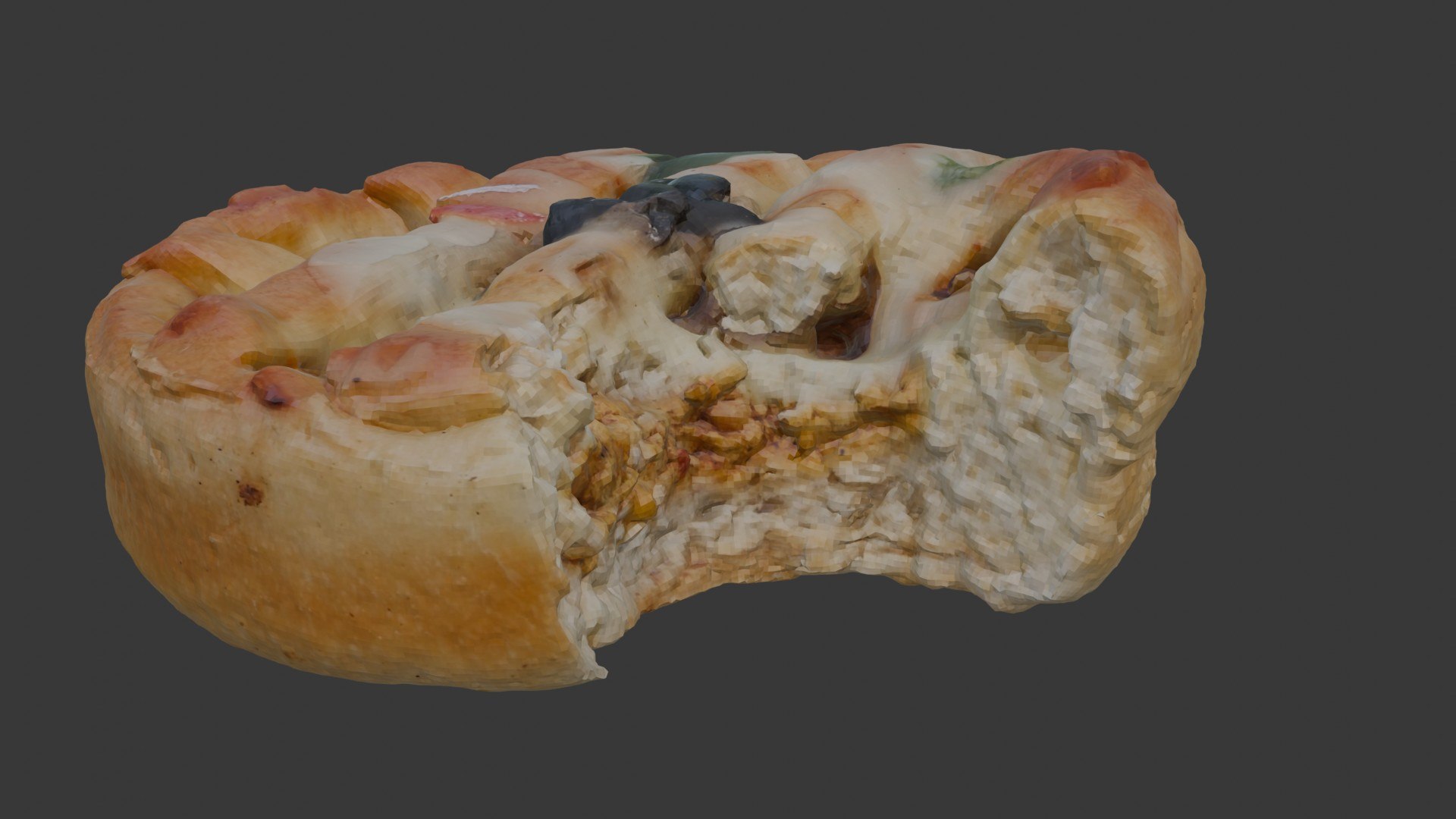 Small Half Eaten Pizza Scan 3D Model - TurboSquid 2436378