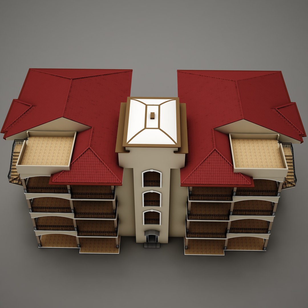 Tropical Latin Beach Tower 3d Model