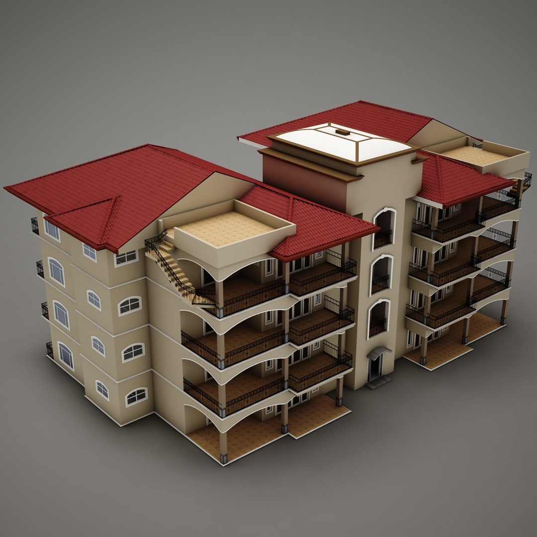 Tropical Latin Beach Tower 3d Model