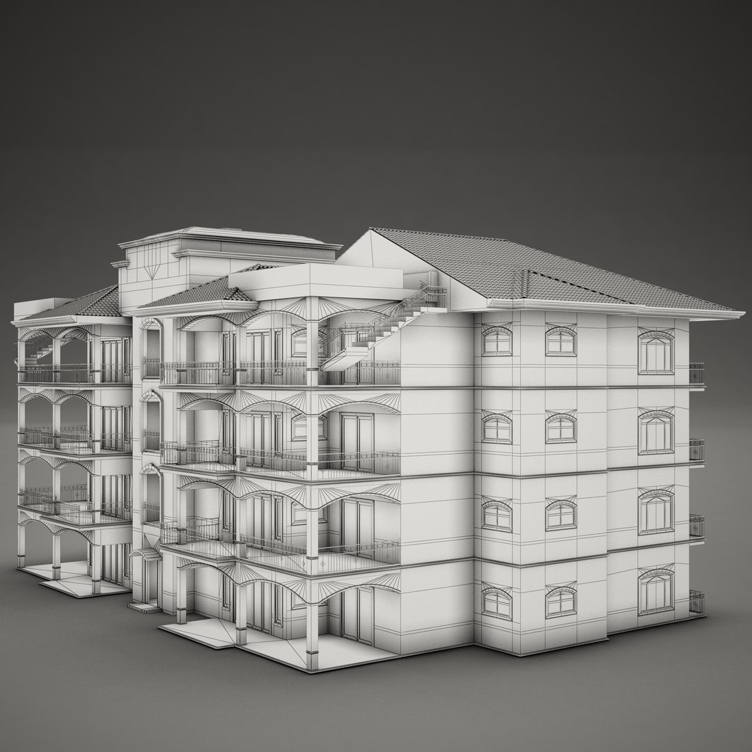 Tropical Latin Beach Tower 3d Model