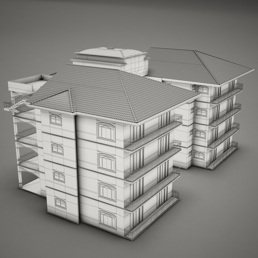 Tropical Latin Beach Tower 3d Model