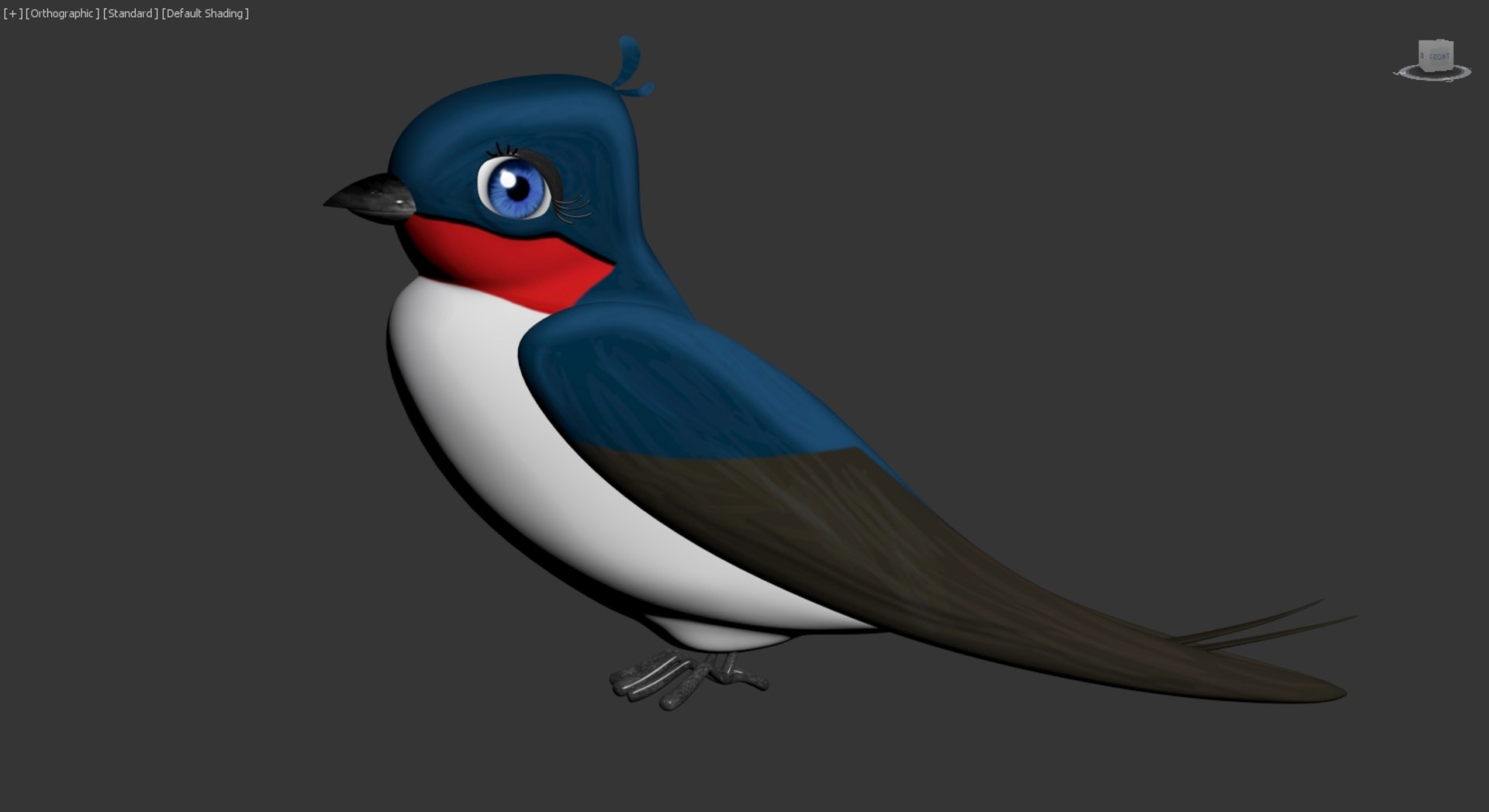 3D Swallow Sitting Flying - TurboSquid 1309190