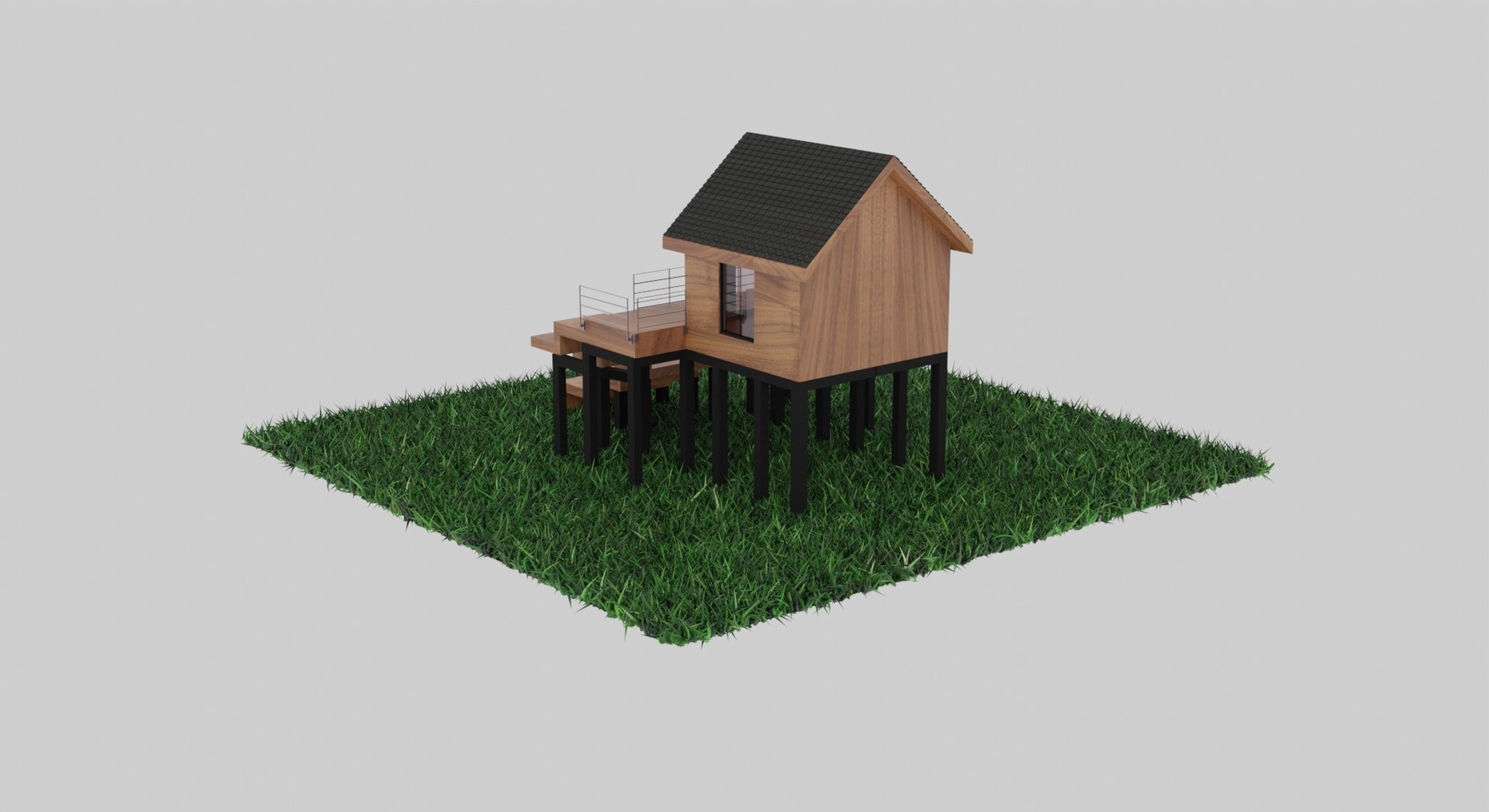 Wooden Cabin 3D Model - TurboSquid 2153585