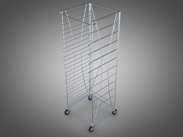 3d model wire bakery rack