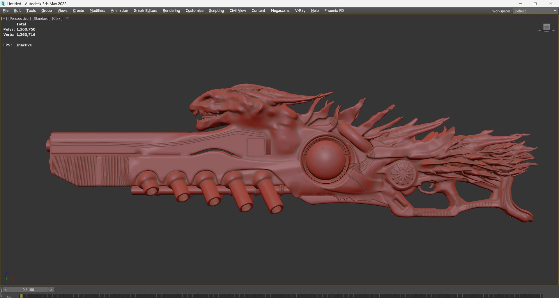 3D Alien Blaster Weapon Model - TurboSquid 2321108