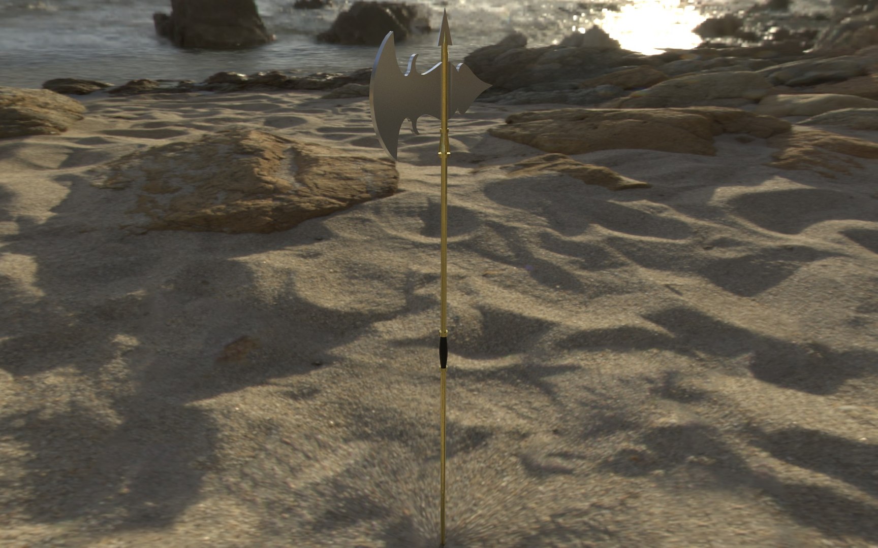 Halberd Staff 3D Model - TurboSquid 1777739