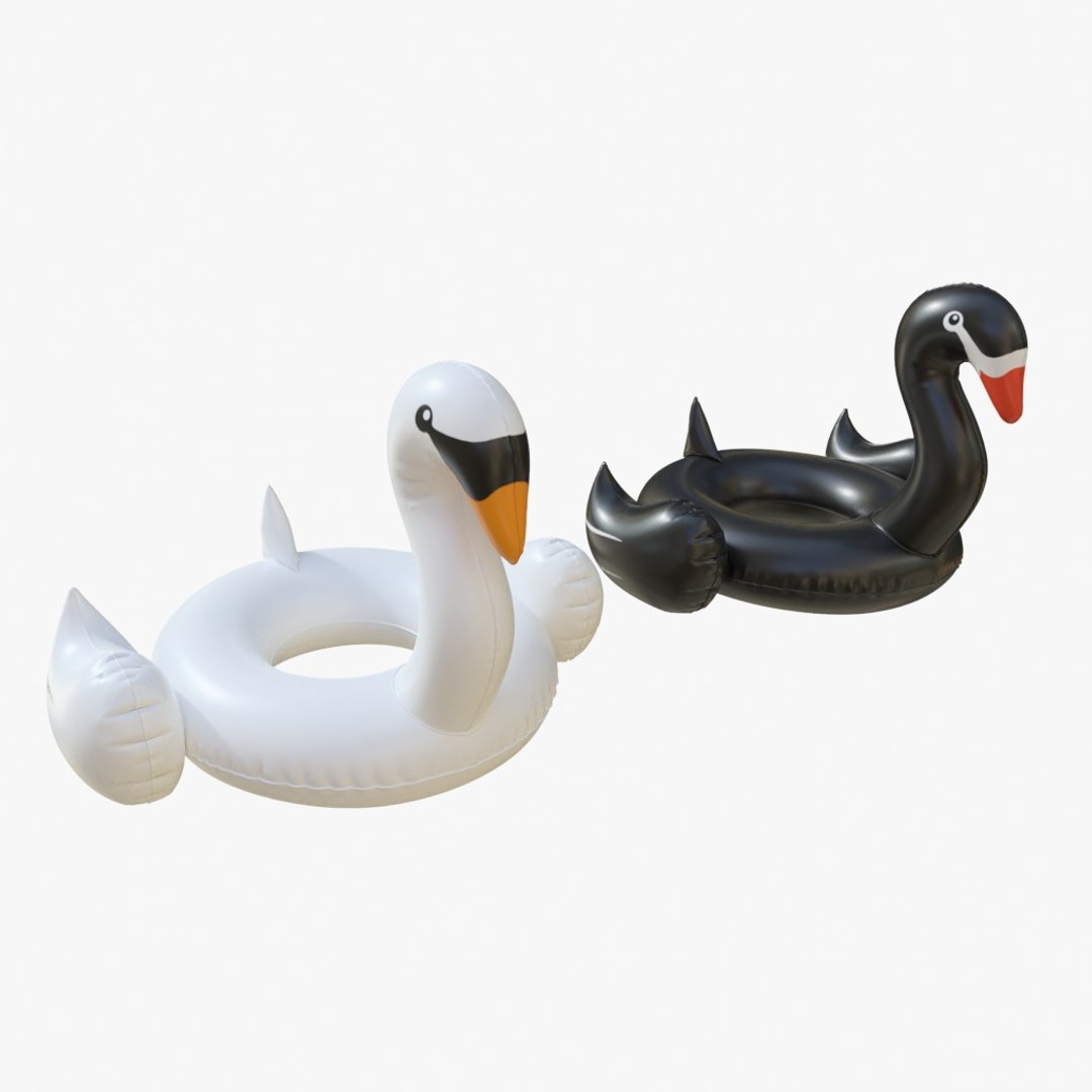 3D Model Realistic Pool Toy Swan - TurboSquid 1430403