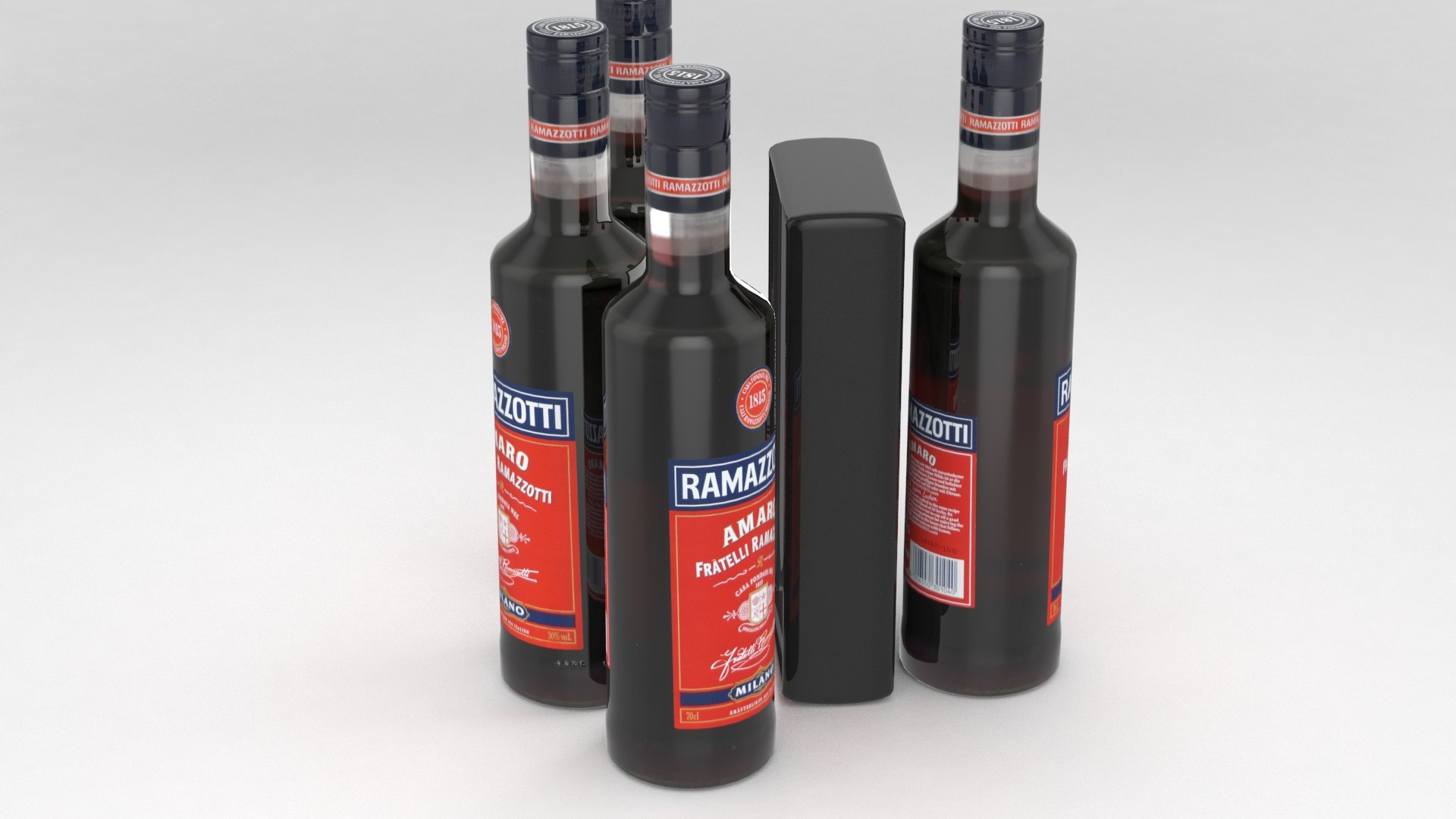 3D amaro alcohol bottle - TurboSquid 1365450