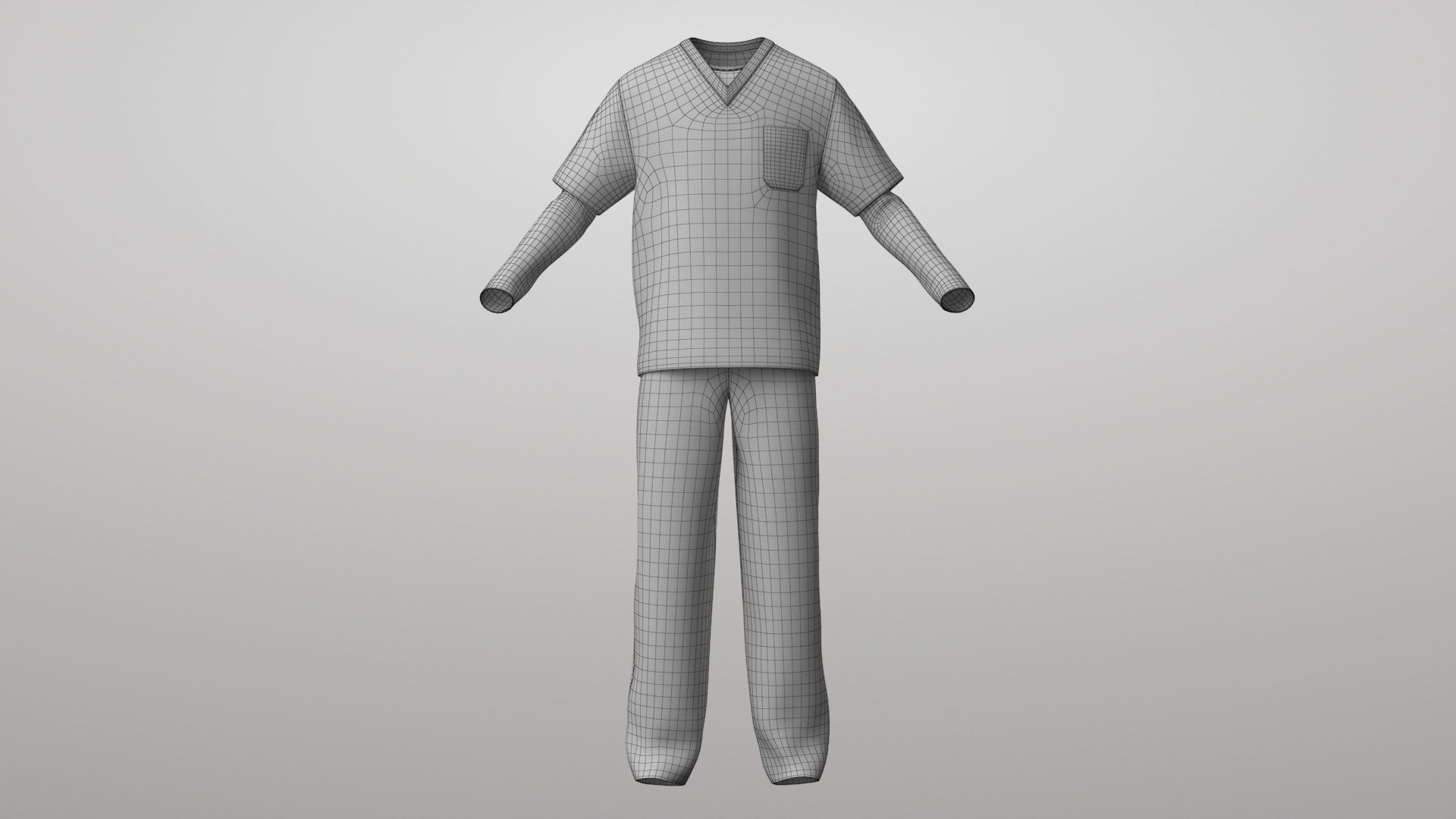 3D Prisoner Uniform Male PBR - TurboSquid 2143119