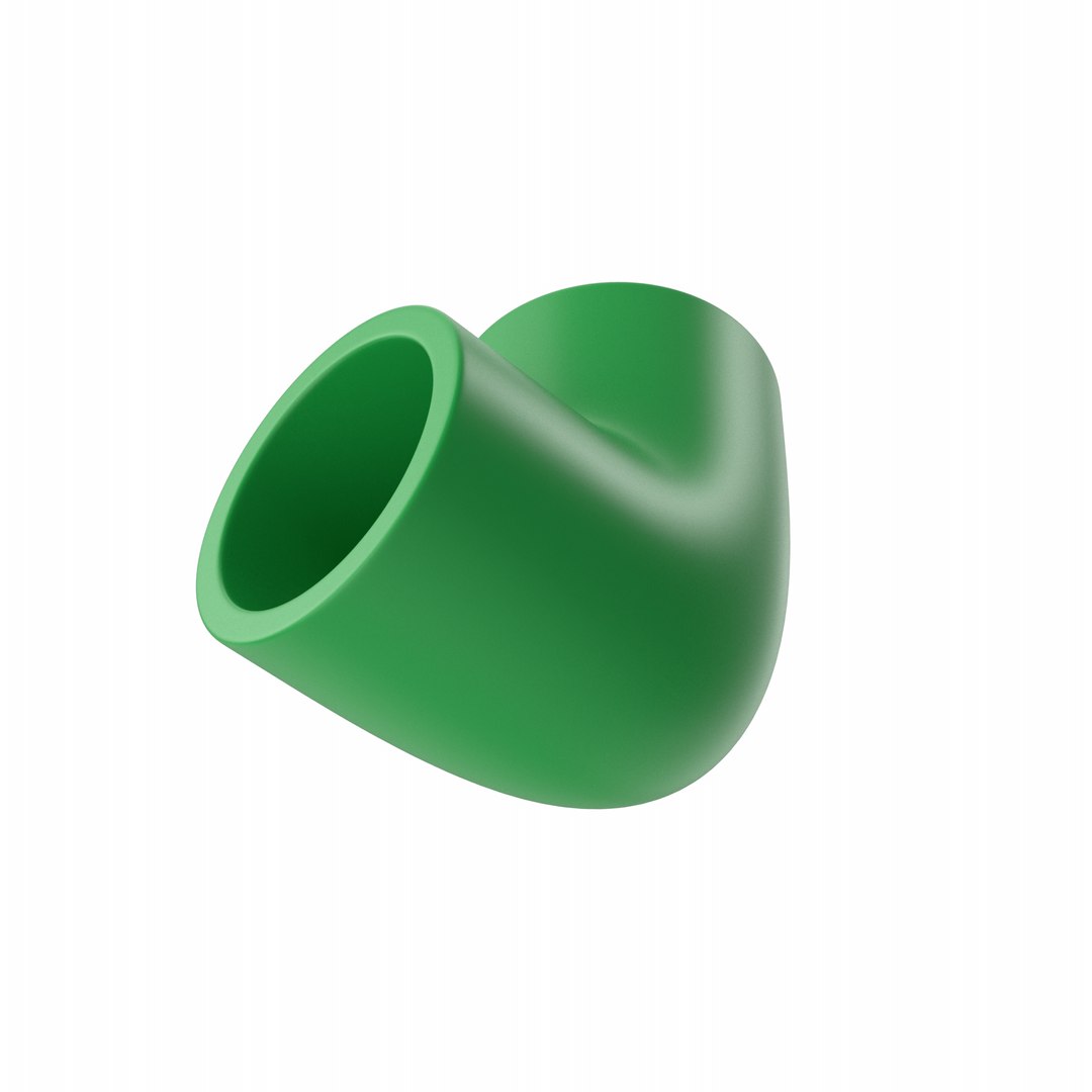 3D 90 Degree Water Plastic Pipe - TurboSquid 1900377