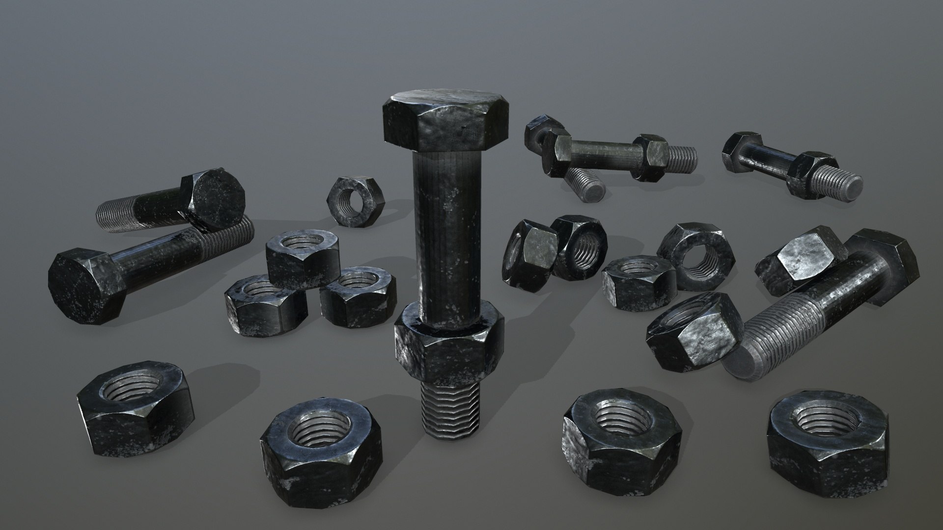 3D Bolts Model - TurboSquid 1507551