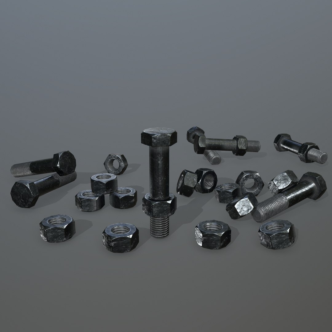 3D Bolts Model - TurboSquid 1507551