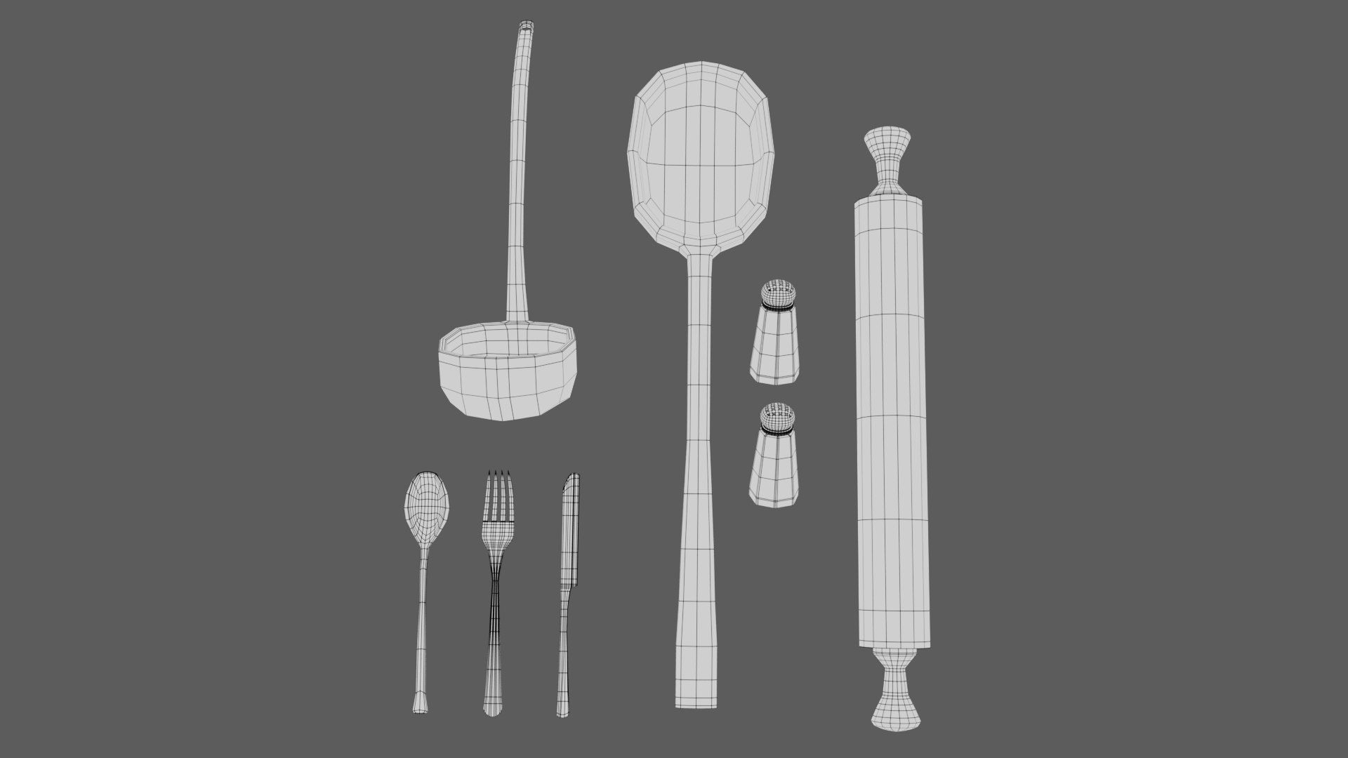 Essential Kitchen Utensils BUNDLE 3D - TurboSquid 2350479