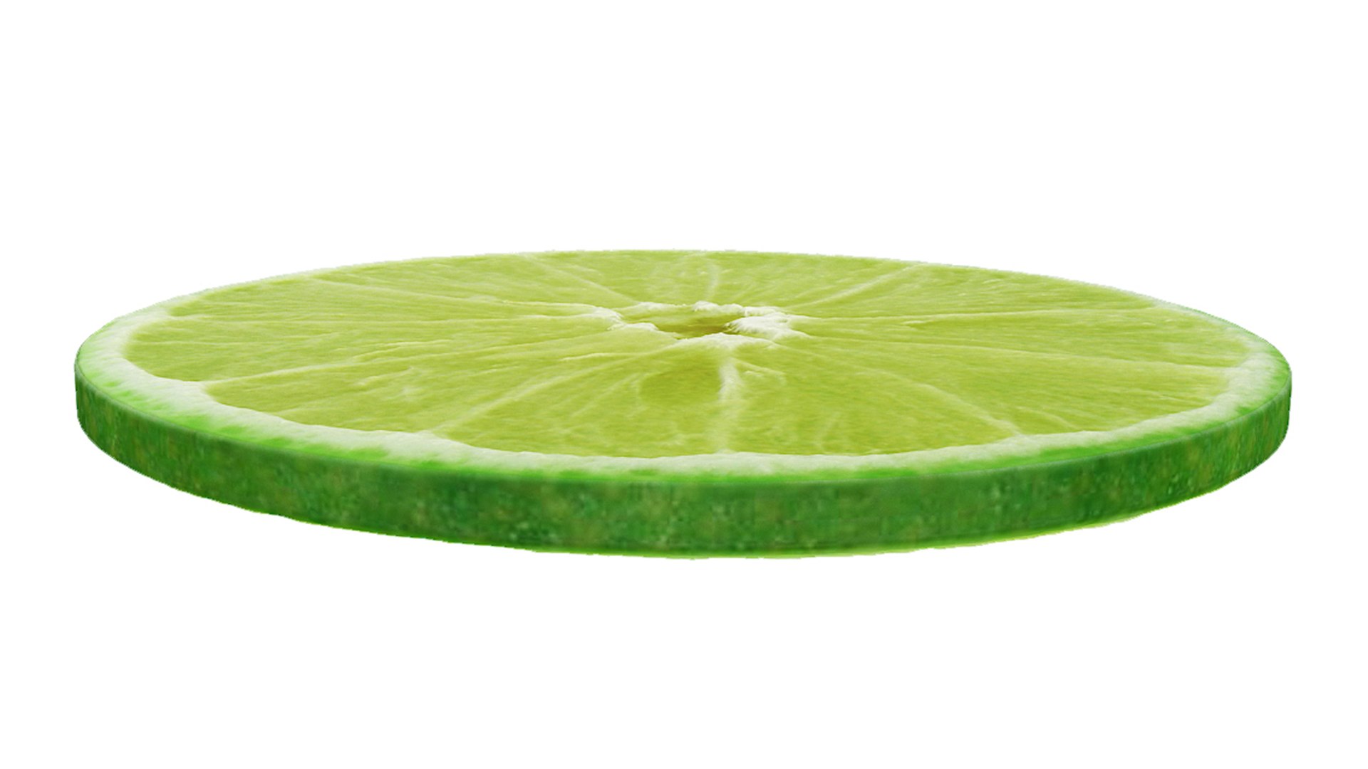 3D Lime Round Slice 3 - TurboSquid 1904115