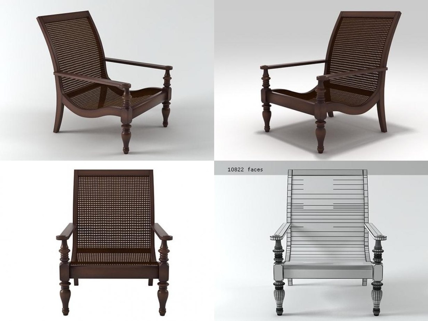 Pacific rattan chair n model - TurboSquid 1185378