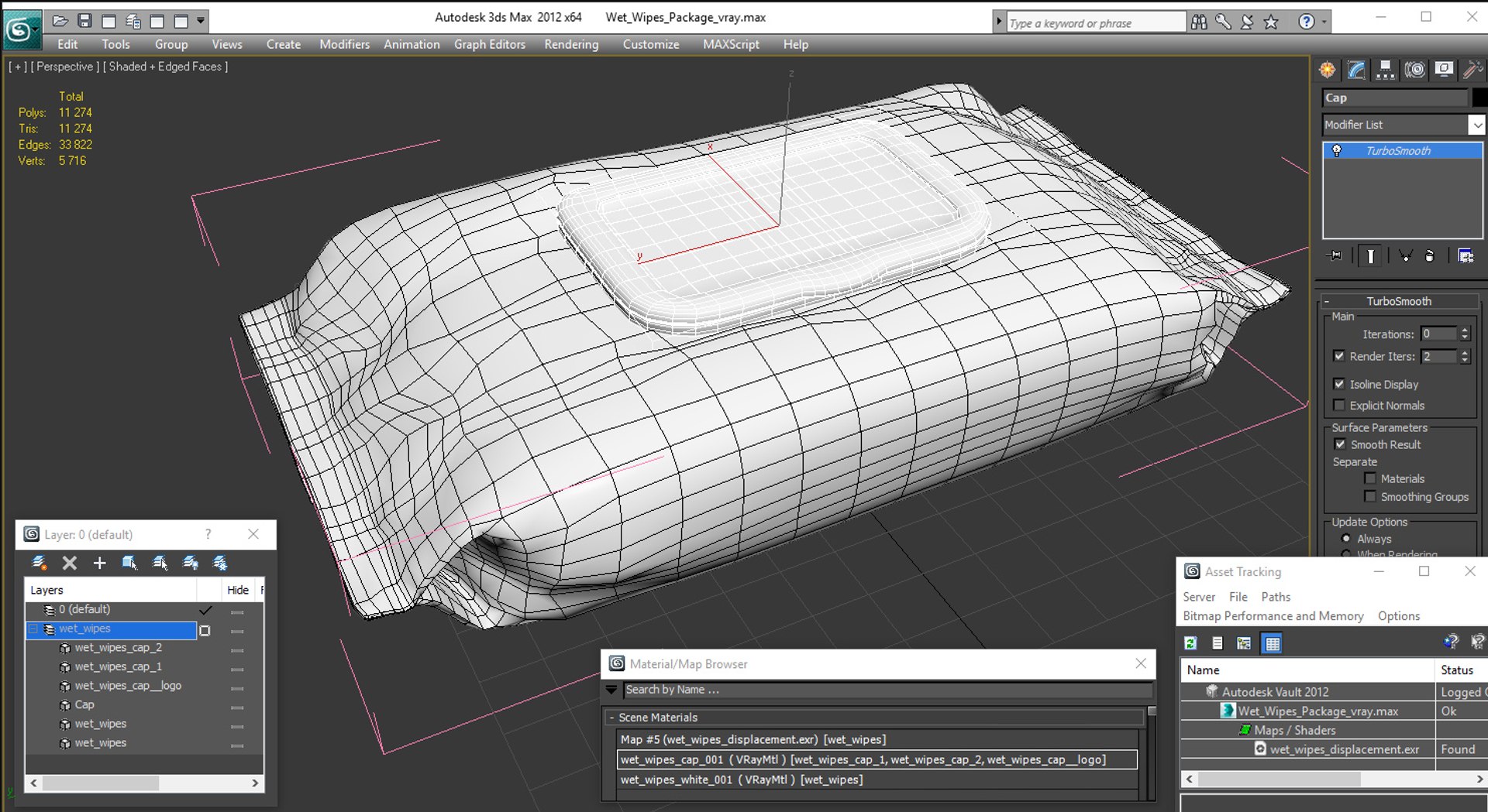 Wet wipes package 3D model - TurboSquid 1406995